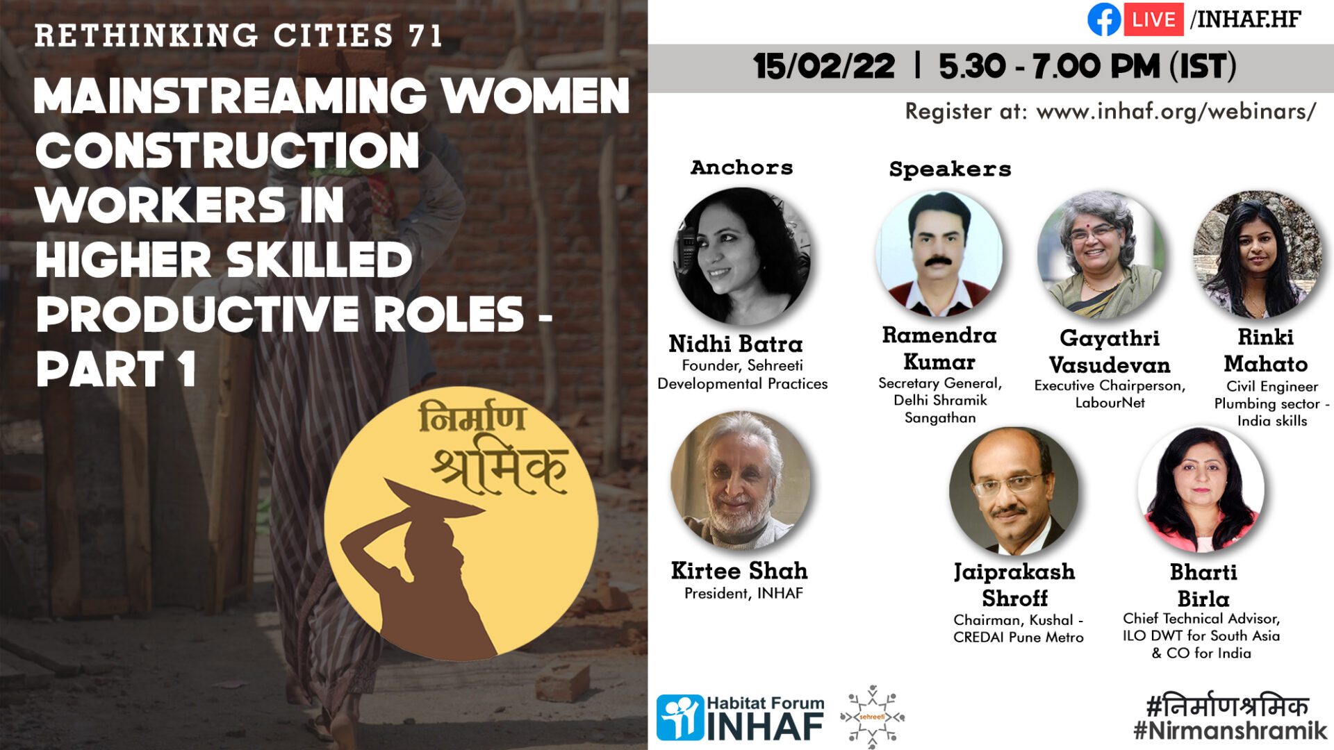 Mainstreaming women construction workers in higher skilled productive ...